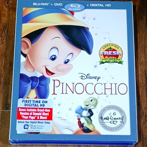 Disney | Media | Walt Disneys Pinocchio Signature Series On Bluray Dvd ...